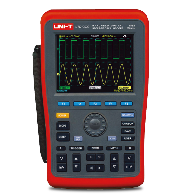 UTD1102C Handheld Oscilloscope - 100 MHz, Portable | Uni-Trend EU