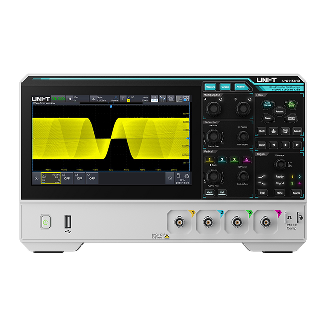 UPO1154HD Oscilloscope | 150 MHz, 1.25 GSa/s, 4-Channel | Uni-Trend EU